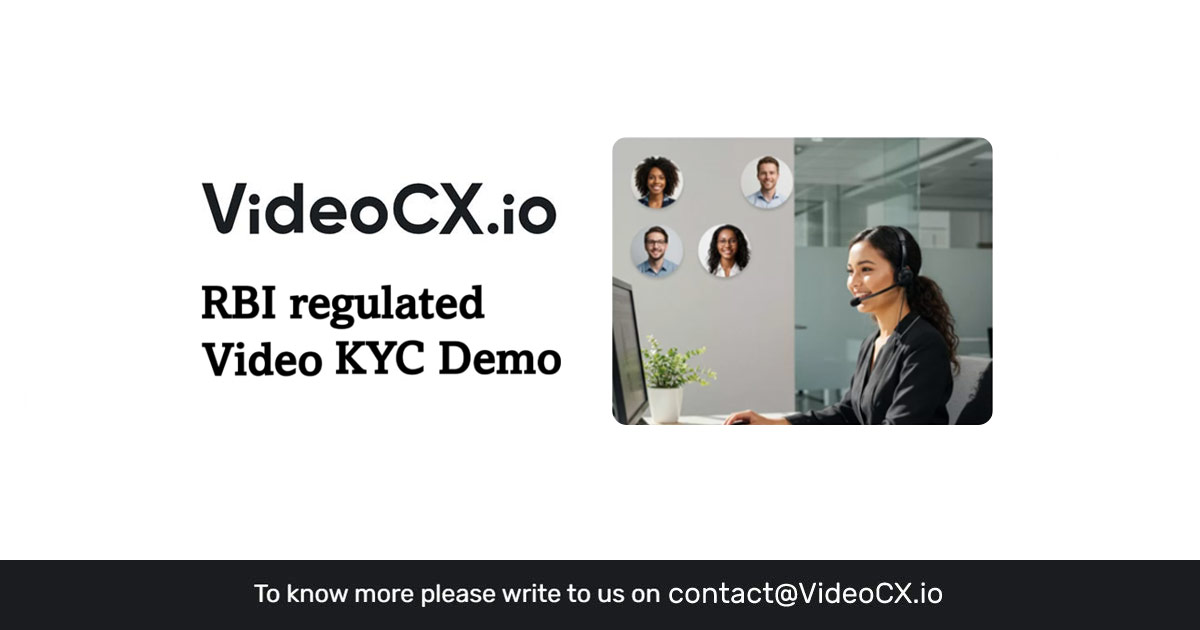 Watch Video KYC Demo for Banks and Fintechs from VideoCX